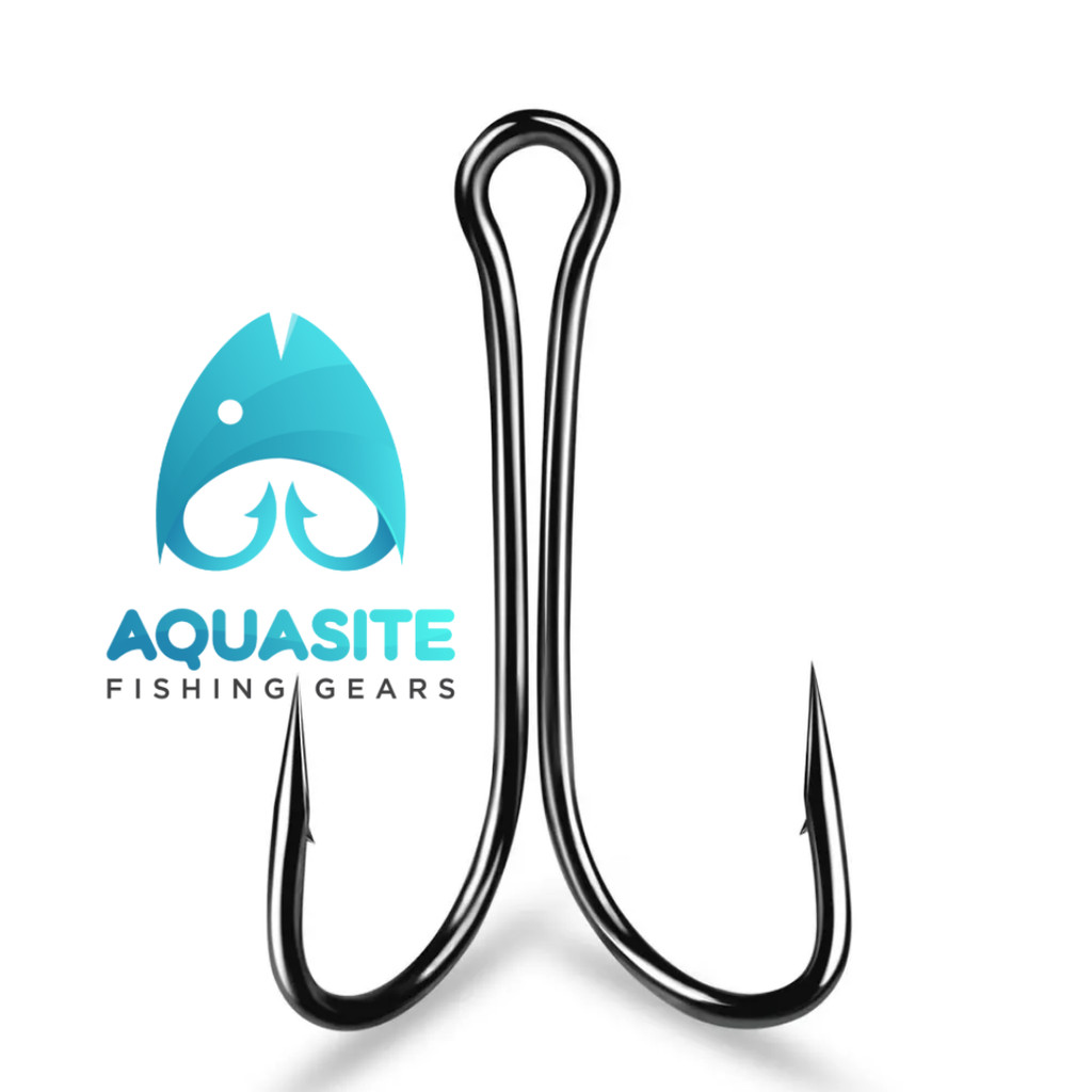 Jual AQUASITE double hook pancing untuk softlure isi 10 hook double ...
