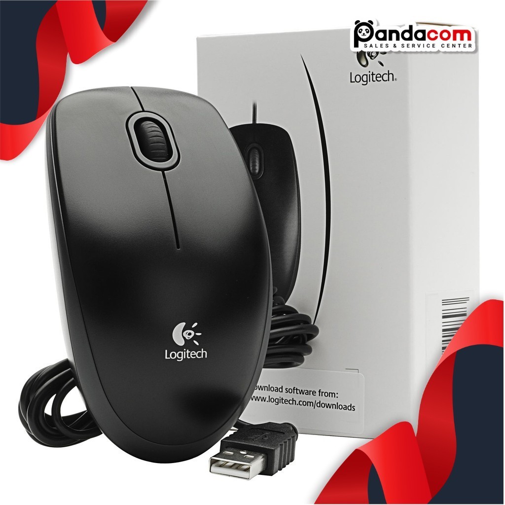 Jual Logitech B100 Mouse Kabel Garansi Resmi | Shopee Indonesia