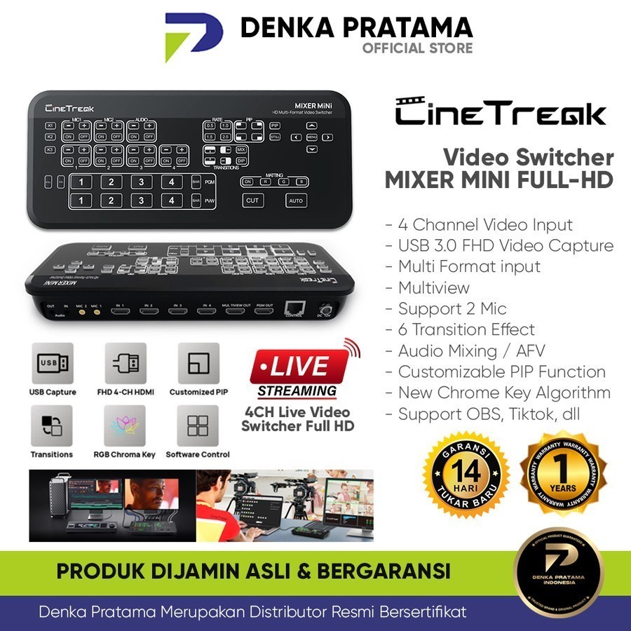 Jual Mxr Jh Rdm Mxr Jh Rdm Cinetreak Mixer MiNi Full HD Live Streaming ...