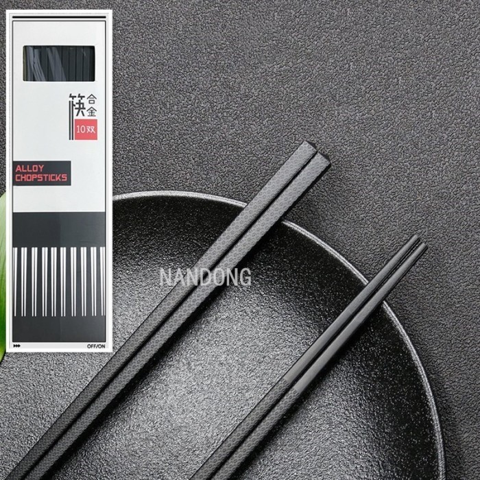 Jual Sumpit Alloy Warna Hitam Motif Ratusan Bunga Kecil (24cm) (1 ...