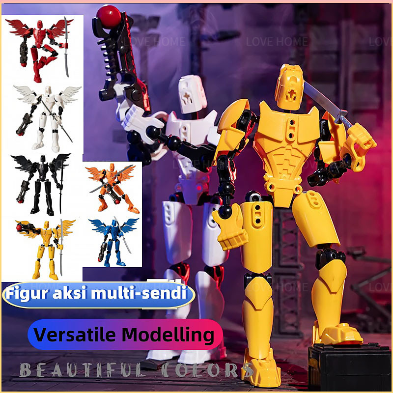 Jual Dummy 13 Action Figure 3D Joint Movable Lucky 13 Multi-sendi ...