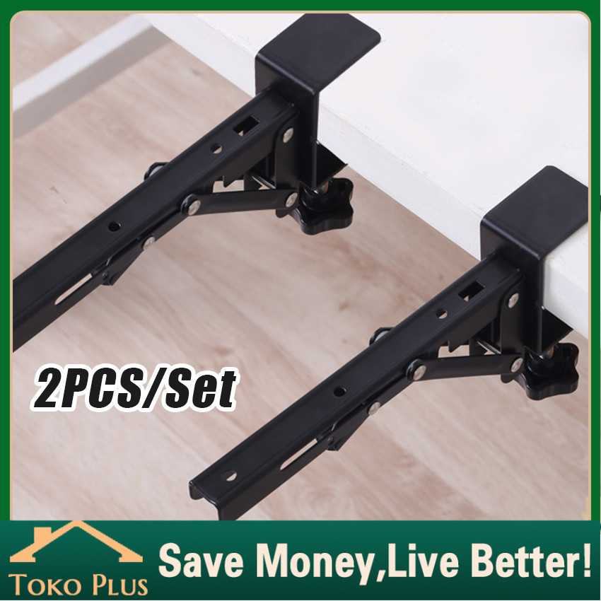 Jual 2Pcs/Set Bracket Desk Extension Board Ekstension Meja Bisa Lipat ...