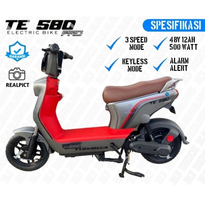 Jual Sepeda Listrik TURANZA TE 580 New 500 Watt Garansi Resmi | Shopee Indonesia