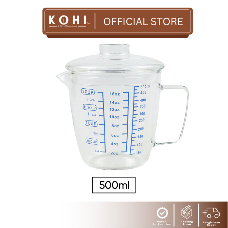 Jual One Two Cups Gelas Ukur Kaca Latte Art Milk Jug Measuring Cup ...