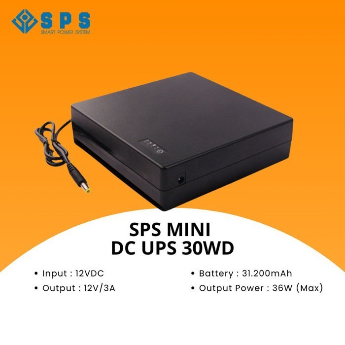 Jual SPS DC UPS Mini Lithium Battery Output UPS Mini 12V 3A 30WD ...