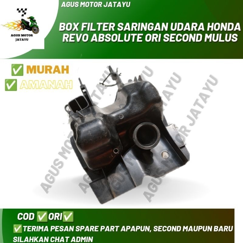 Jual BOX FILTER SARINGAN UDARA HONDA REVO ABSOLUTE FULLSET ORI SECOND ...