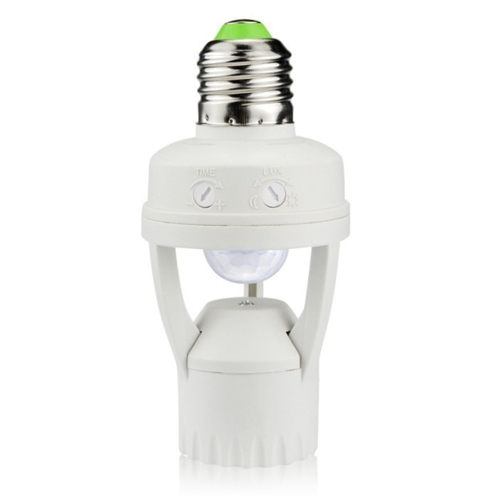 Jual fitting soket lampu led E27 sensor gerak infrared PIR sensor ...