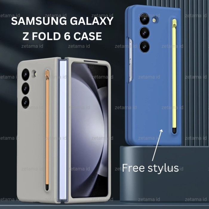 Jual Casing Samsung Galaxy Z Fold 6 Case Bumper Flagship Case + Stylus ...