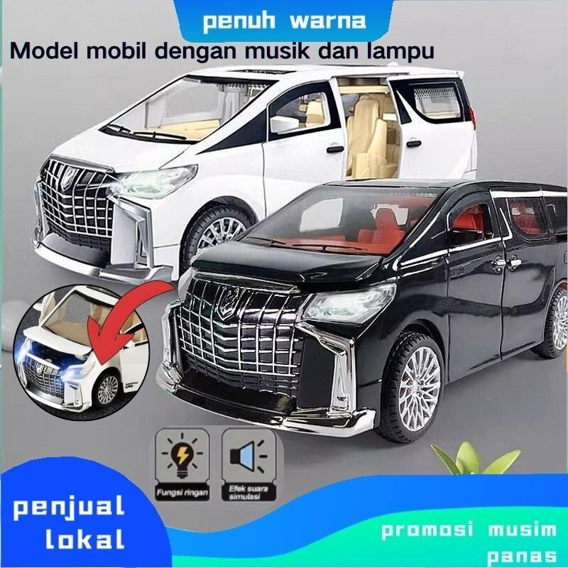 Jual 【Local Delivery 】7742 Ready Alphard Model Mobil Diecast Bisnis/1: ...