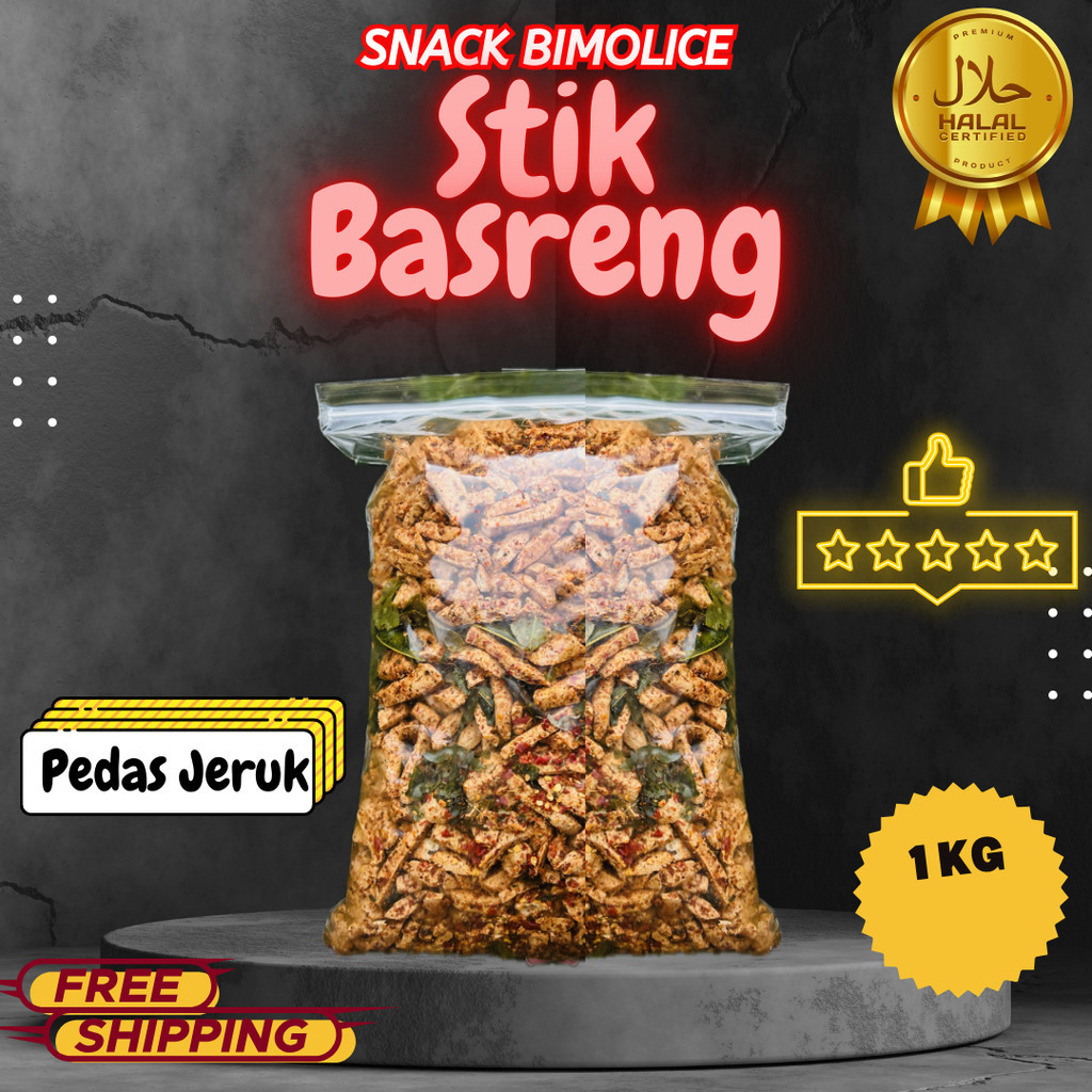 Jual Cemilan basreng 1 kg pedas daun jeruk sultan bandung viral tiktok ...