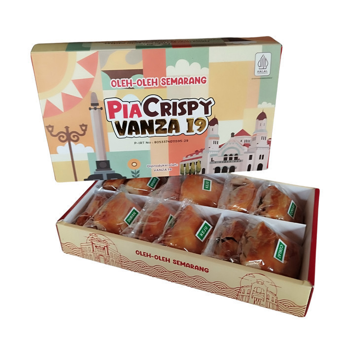 Jual Bakpia Pia Crispy Vanza 19 Oleh Oleh Khas Semarang isi 12 Enak | Shopee Indonesia