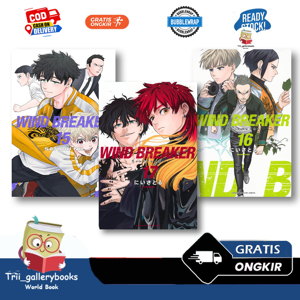 Jual wind breaker vol. 15, 16, 17 satoru nii (English) | Shopee Indonesia