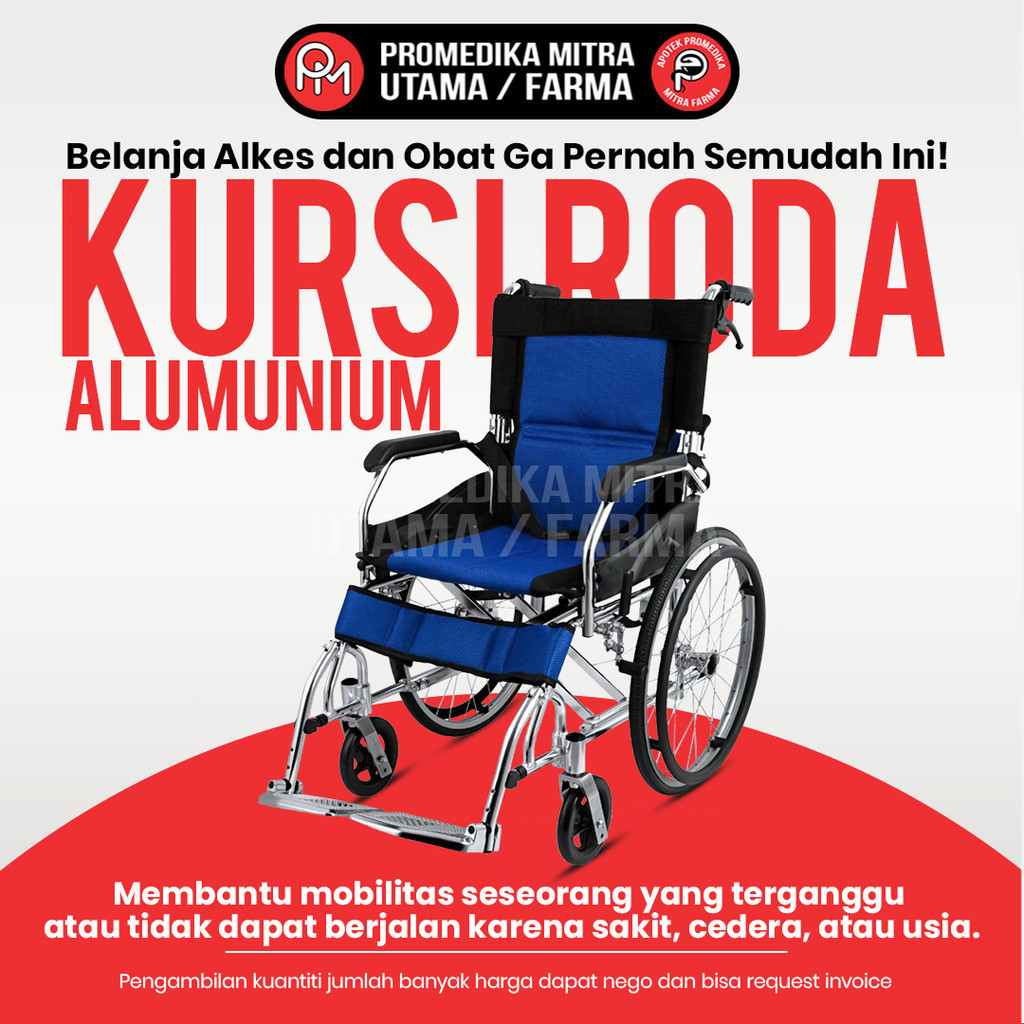Jual Serenity Kursi Roda Standard Alumunium | Alumunium Wheelchair ...