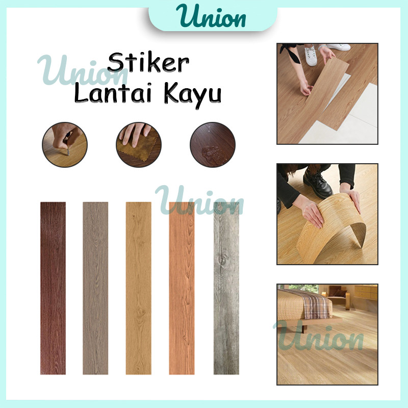 Jual Vinyl Stiker Lantai Kayu Vinyl Lantai Premium Flooring Vinil PVC ...