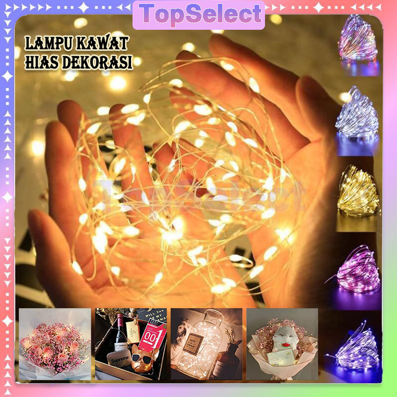 Jual 5PCS Lampu Tumblr Kawat Mini 1 2 3 Meter/Lampu Hias Dekorasi Gift ...