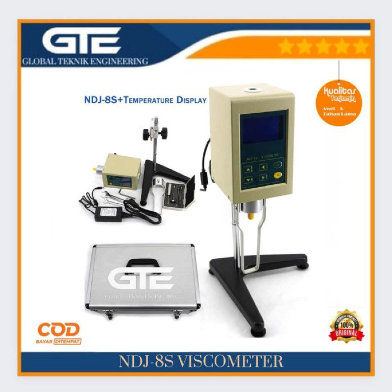 Jual NDJ-8S Viscometer Viskometer NDJ-8S Visco Tester NDJ 8S Kekentalan ...
