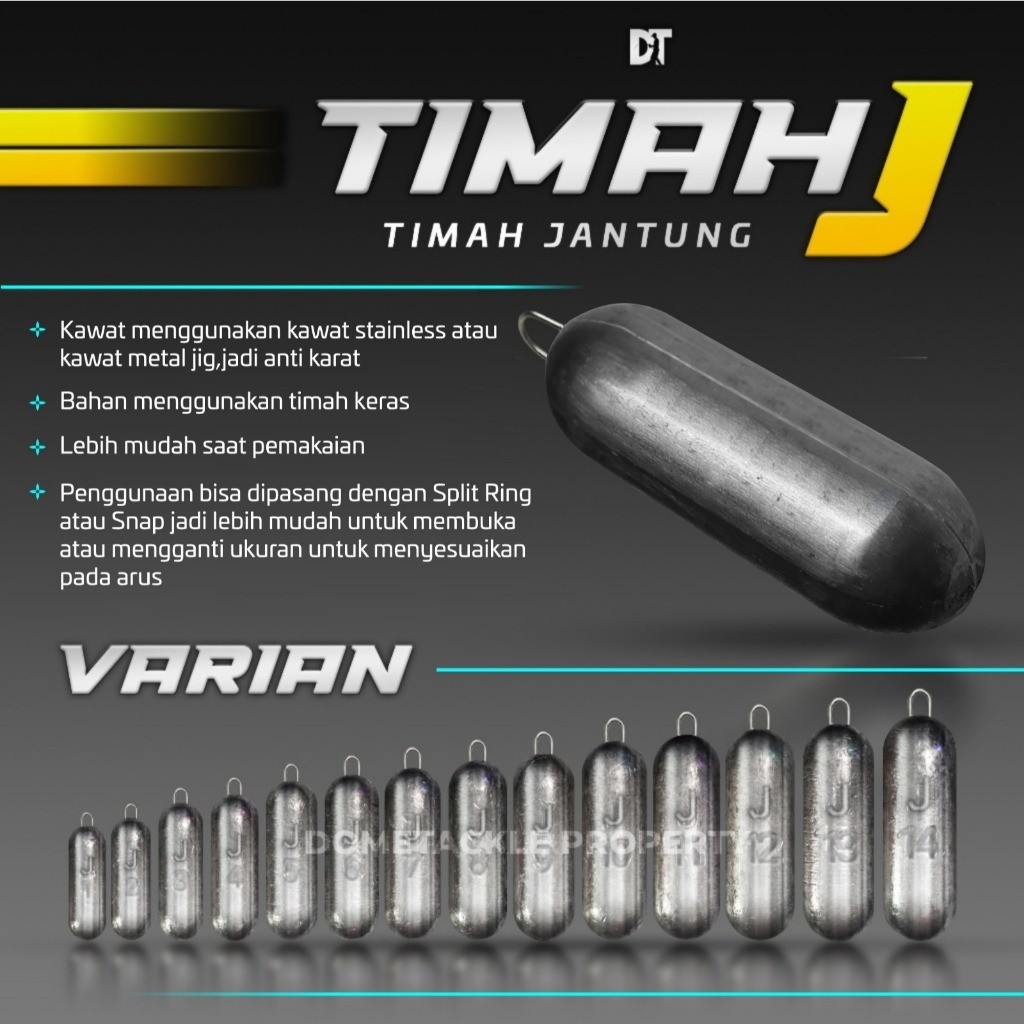 Jual Timah Pancing Timah Jantung Timah J | J1 J2 J3 J4 J5 J6 J7 J8 J9 ...