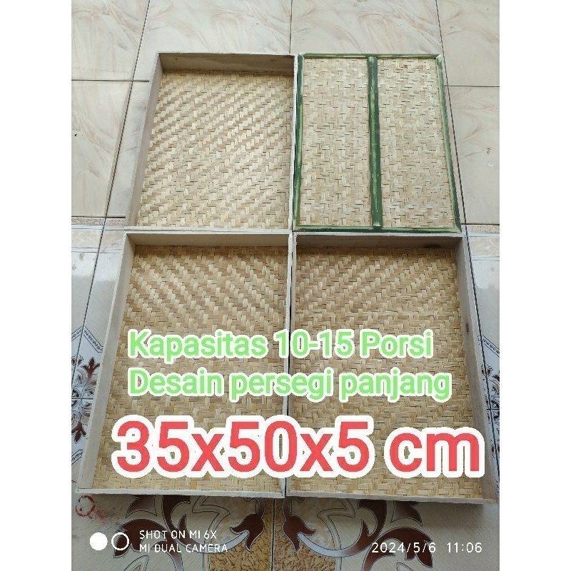 Jual tampah bambu/tampah tumpeng/nampan bambu/tempat tumpeng/tampah ...
