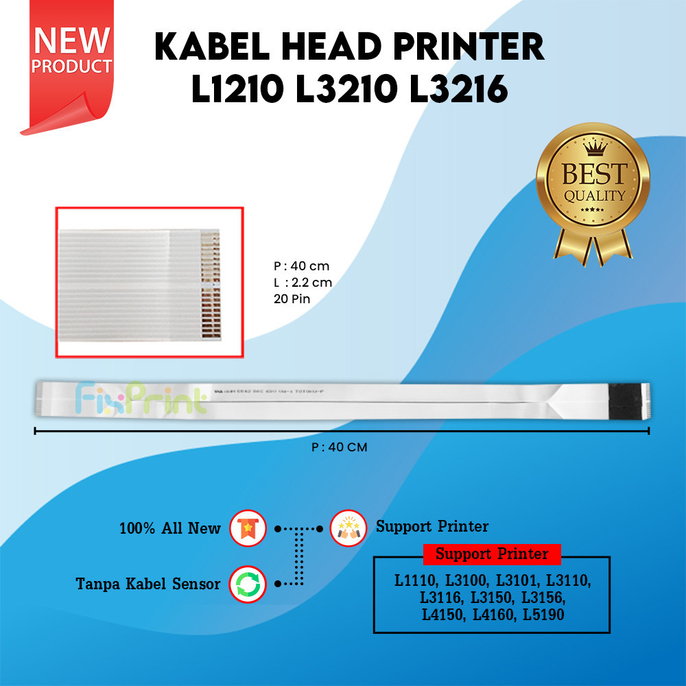Jual Kabel Head Epson L1110 L3110 Flexible Cable Printhead PrinterL1110 ...