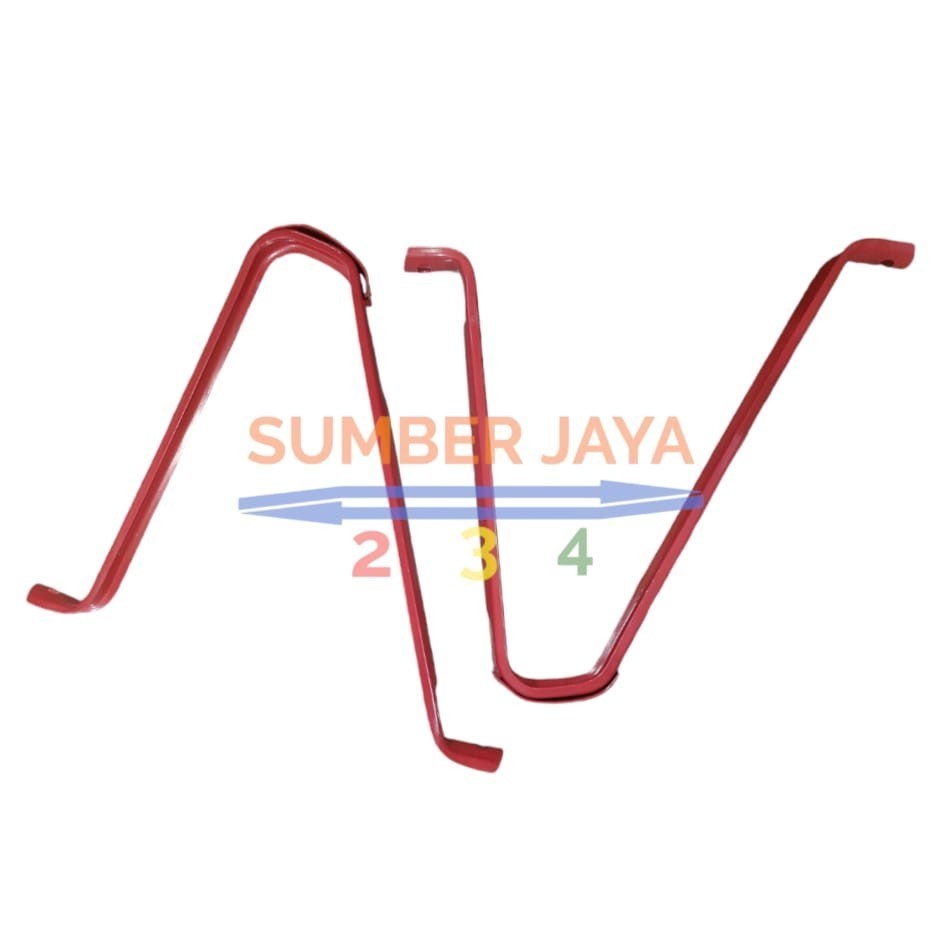 Jual Kaki V Gerobak Pasir Merah / HITAM ISI 2 PCS (1SET) | Model Artco ...