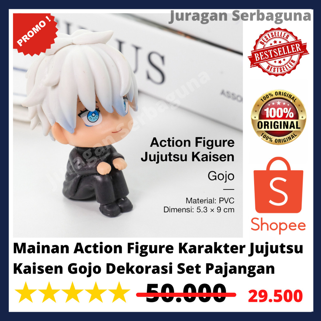 Jual Mainan Action Figure Karakter Jujutsu Kaisen Gojo Dekorasi Set ...