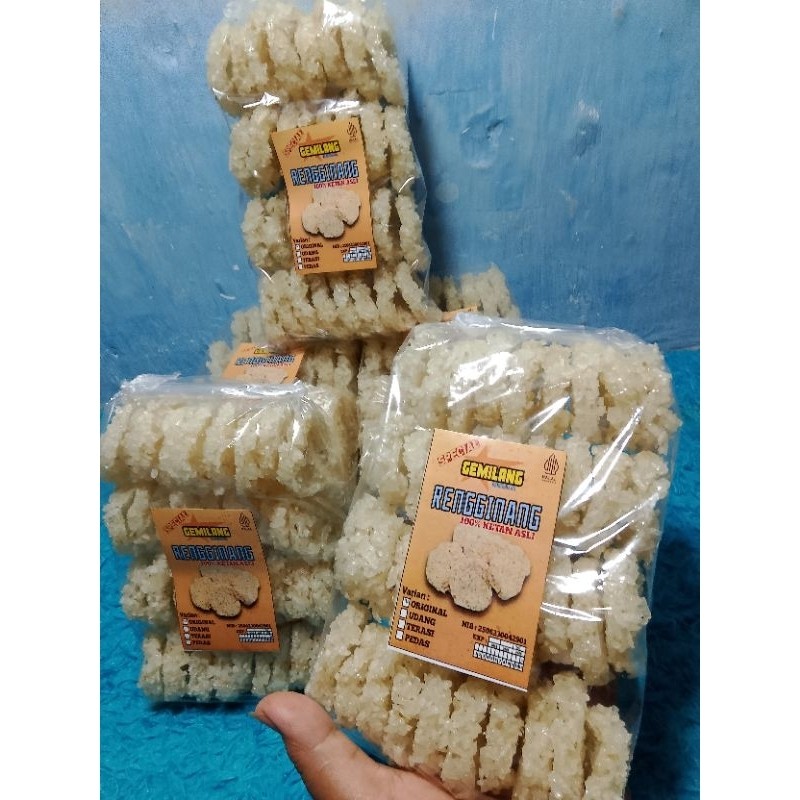 Jual Rengginang mentah ORIGINAL ketan asli tanpa pengawet !! "GEMILANG" -+ 500g varian sedang ...