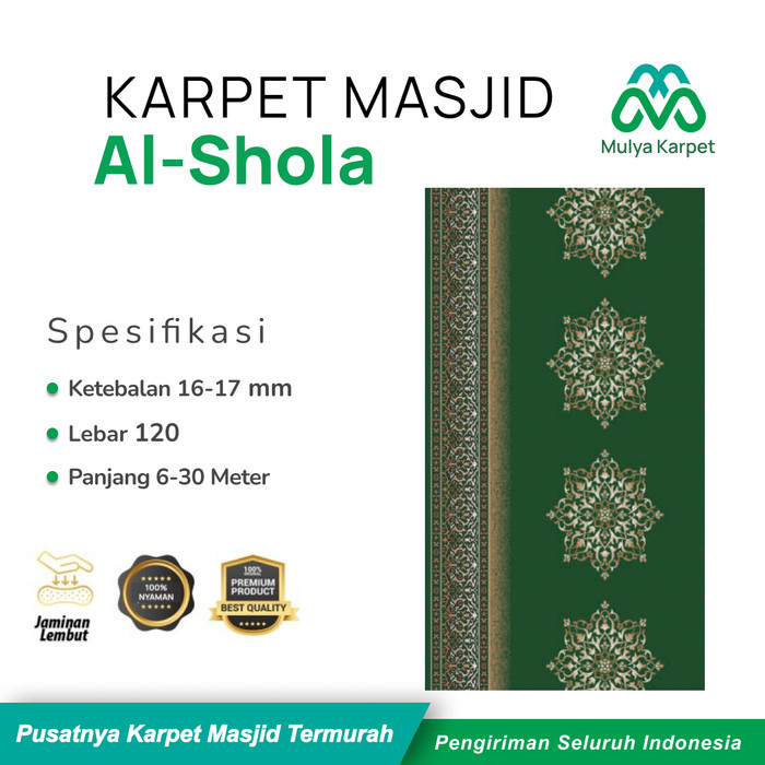 Jual KARPET SAJADAH MASJID AL SHOLA | Shopee Indonesia