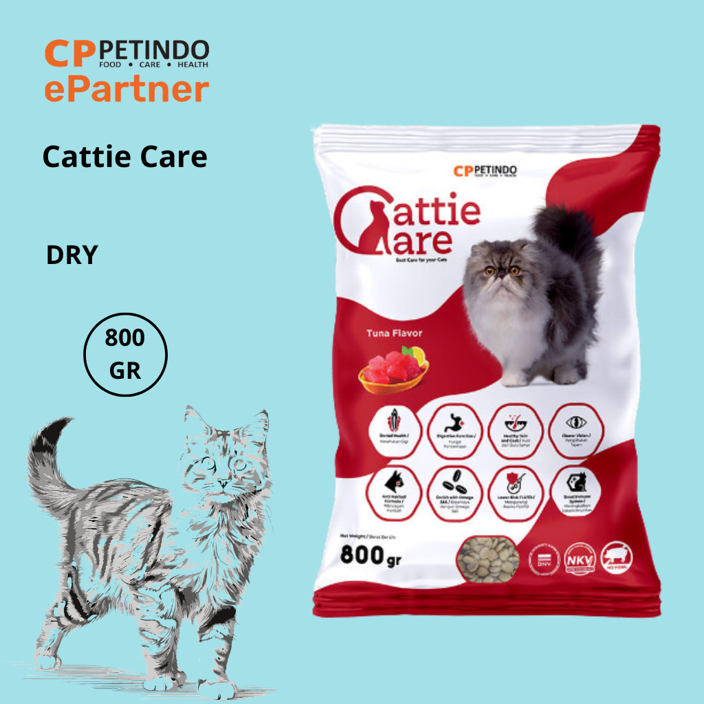 Jual Cattie Care Tuna Flavor Cat Food - 800gr | Shopee Indonesia