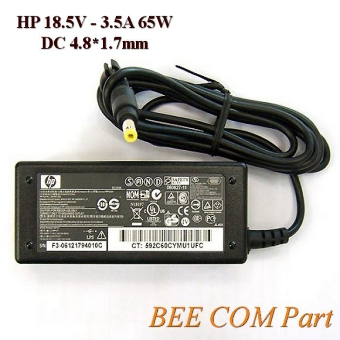 Jual Adaptor Charger Laptop HP Compaq V3000 500 520 510 CQ510 65W -BEE ...