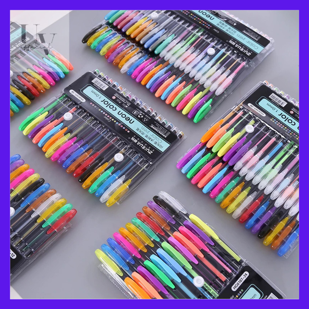 Jual SILVIA ATENA STORE-12 Pcs Pulpen Warna - Pen Gel warna warni ...