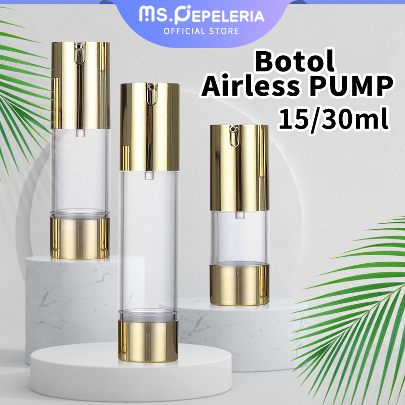 Jual Botol Airless PUMP 15-30ml/Botol Airless Spray Lotion / Serum ...