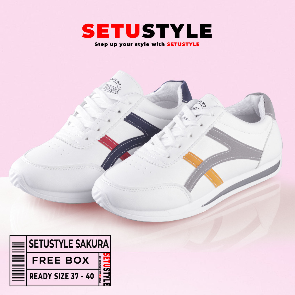 Jual Sepatu Kekinian / SETU Style Sakura Sepatu Wanita Sneakers Casual ...