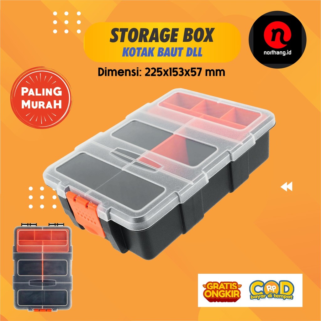 Jual KOTAK PENYIMPANAN BAUT OBENG / STORAGE BOX / KOTAK ALAT MANCING ...