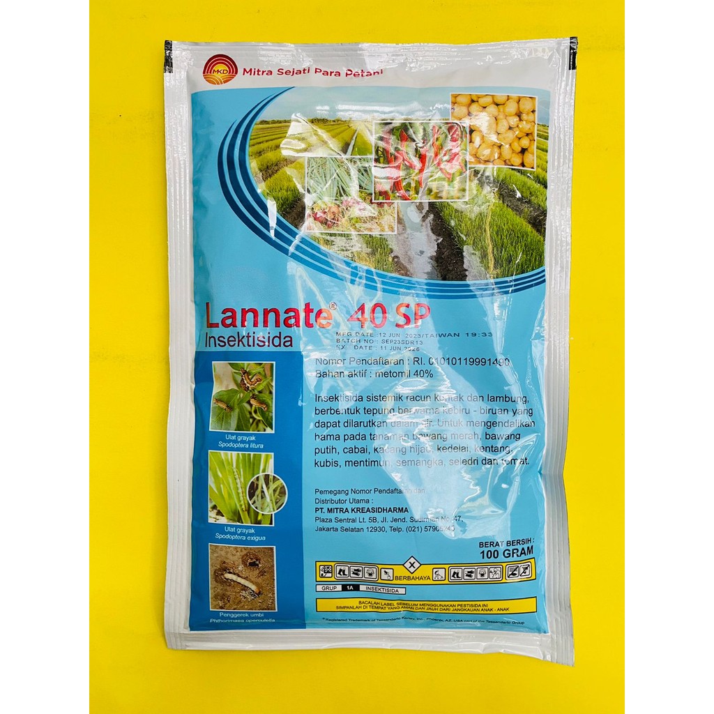 Jual Insektisida pengendali ulat LANNATE 40SP isi 100gr dari MITRA ...