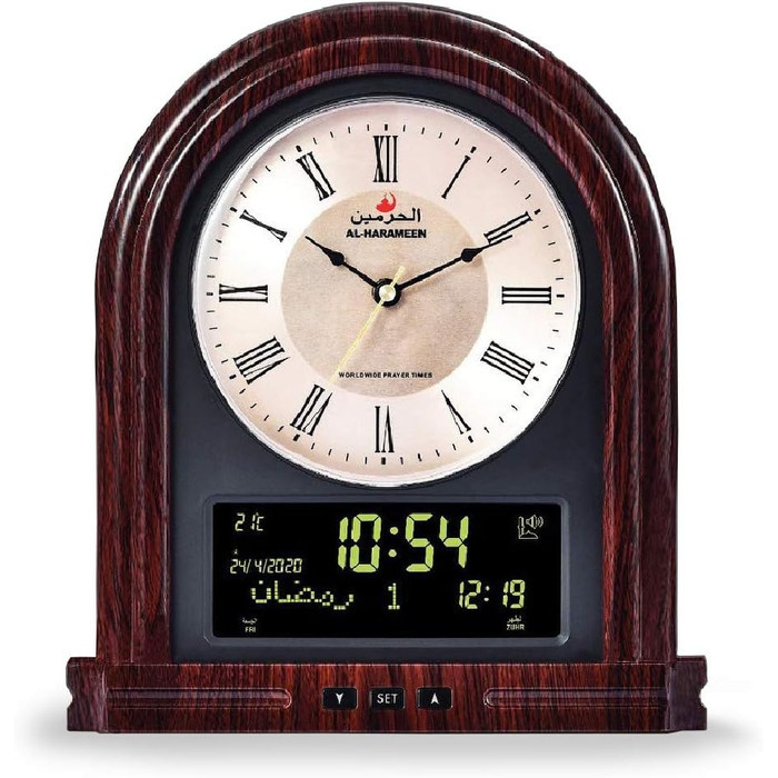Jual Jam Dinding Digital + analog Masjid Musholla Alarm Adzan Waktu ...