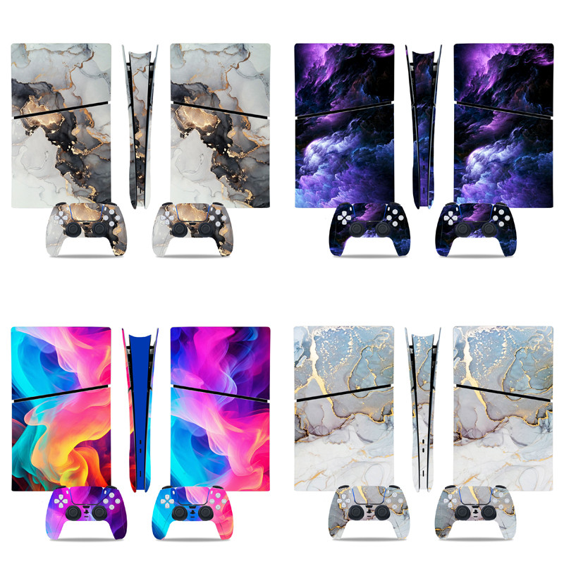 Jual For PS5 Slim Digital Edition Skin Sticker Marble Texture Vinyl ...