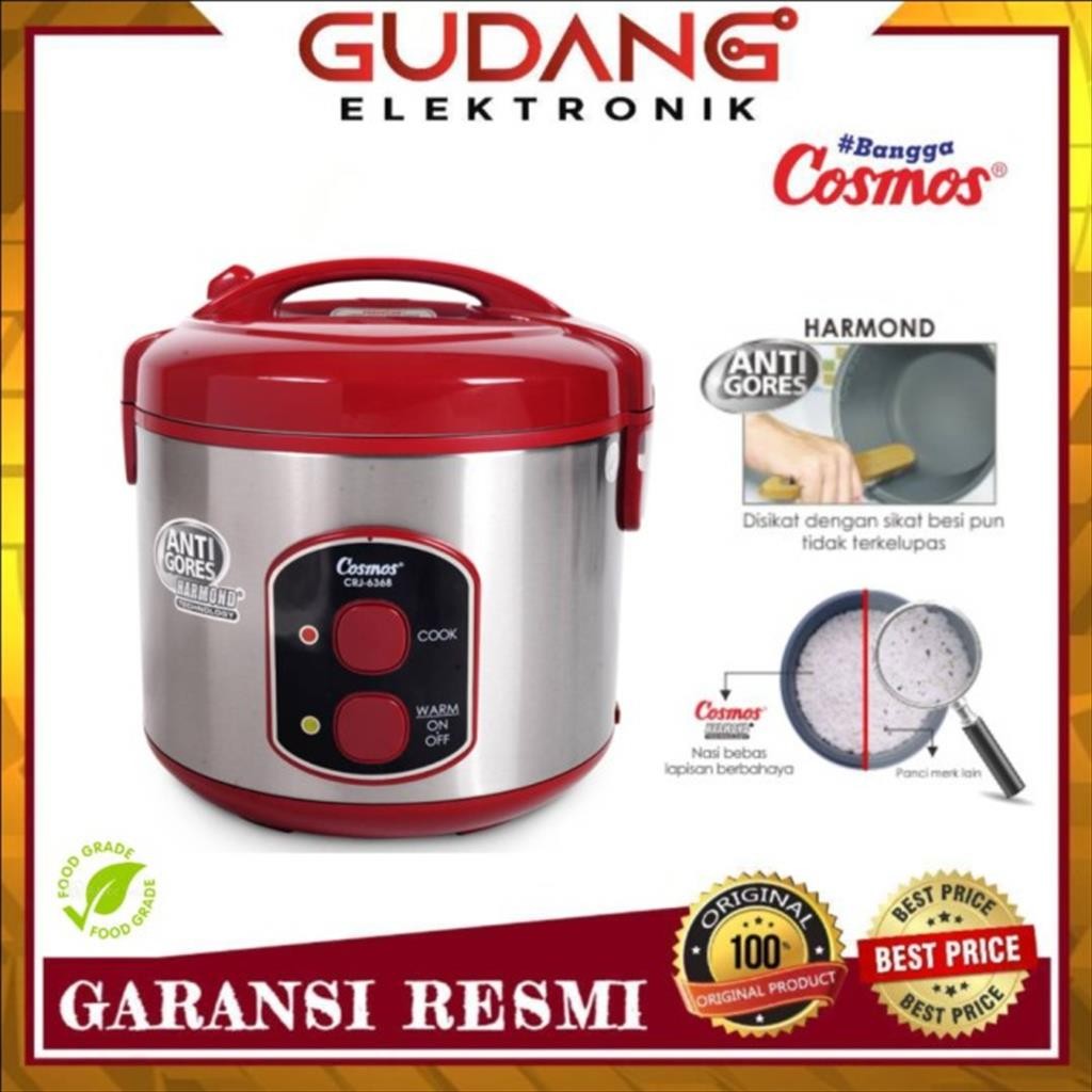 Jual RICE COOKER COSMOS CRJ 6368 MAGIC COM COSMOS 2 LITER CRJ-6368 ...