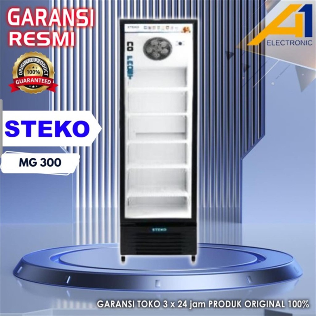Jual STEKO Showcase MG300 / MG 300 5 Rak 280 L Display Cooler No Frost | Shopee Indonesia