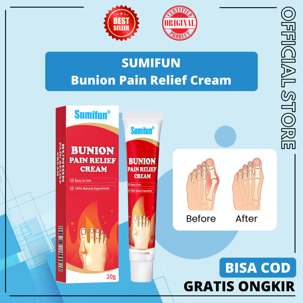 Jual SUMIFUN Bunion Pain Relief Cream Salep Rematik Obat Krim Pereda ...