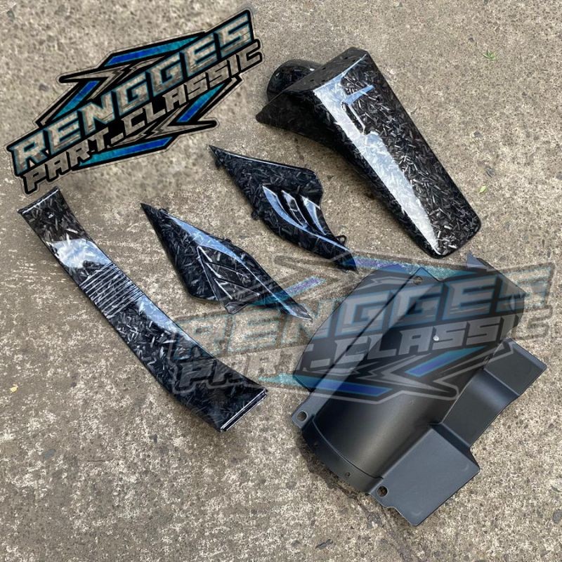 Jual Body kasar satria r lumba 2tak carbon celup wtp forged glossy ...