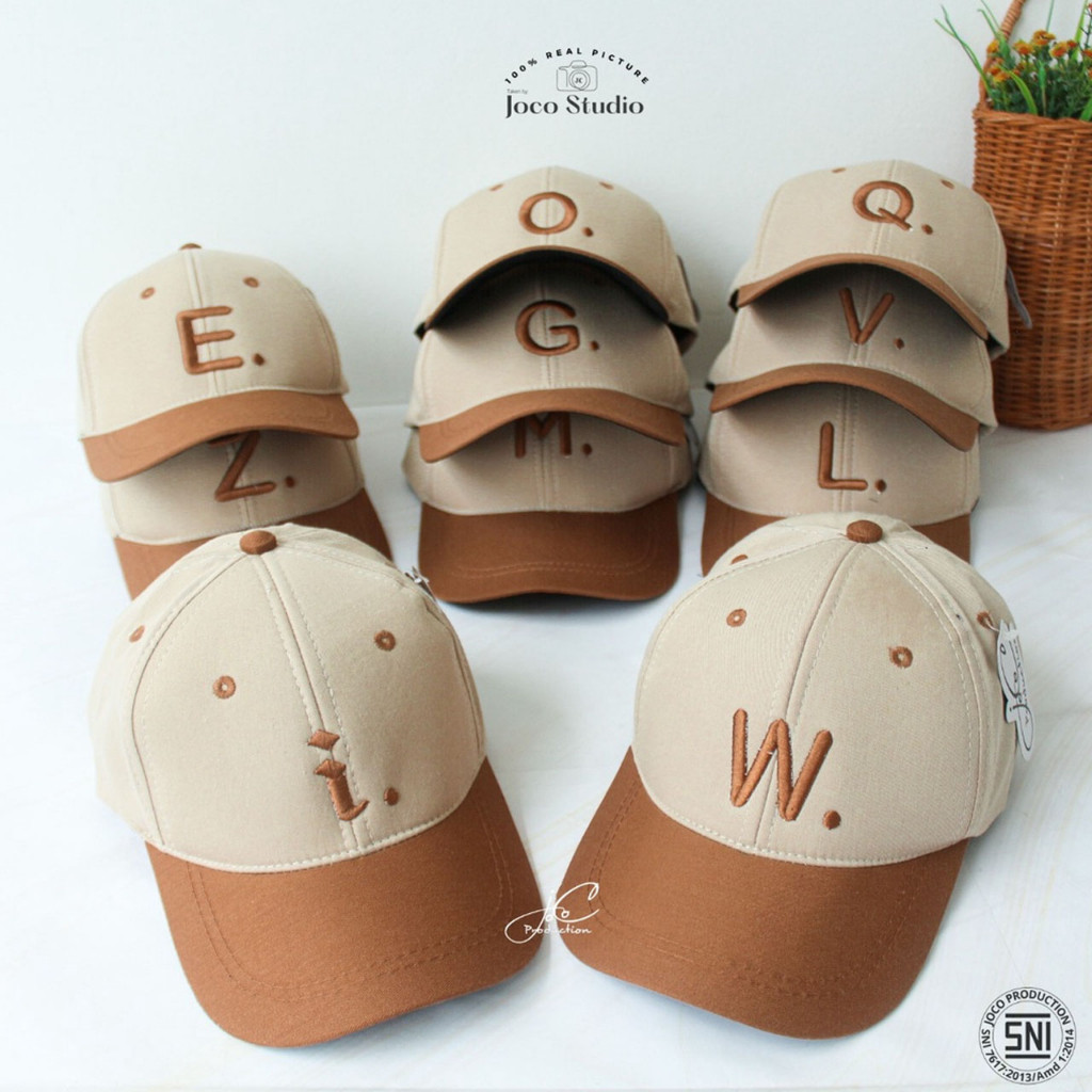 Jual TOPI ANAK INISIAL HURUP ALPHABET A-Z USIA 1-10 TAHUN TOPI ANAK ...