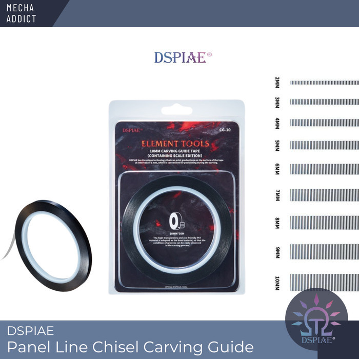 Jual DSPIAE Panel Line Chisel Carving Guide Tape - Dymo Tape | Shopee ...