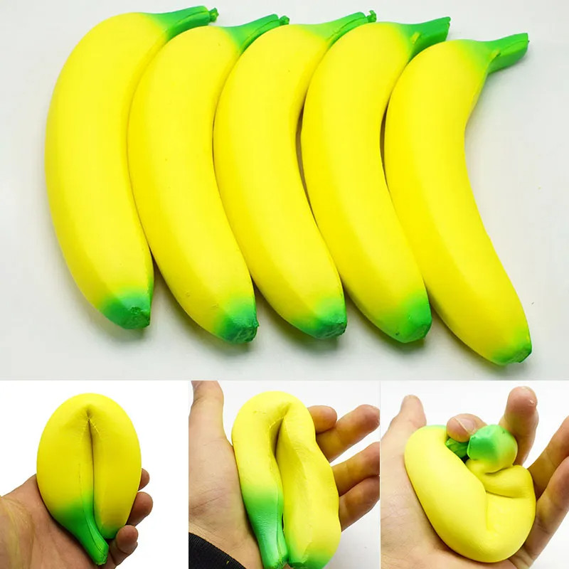 Jual Anti-stress Squishy Slow Rising Jumbo Squishy Banana Toys Kneading ...