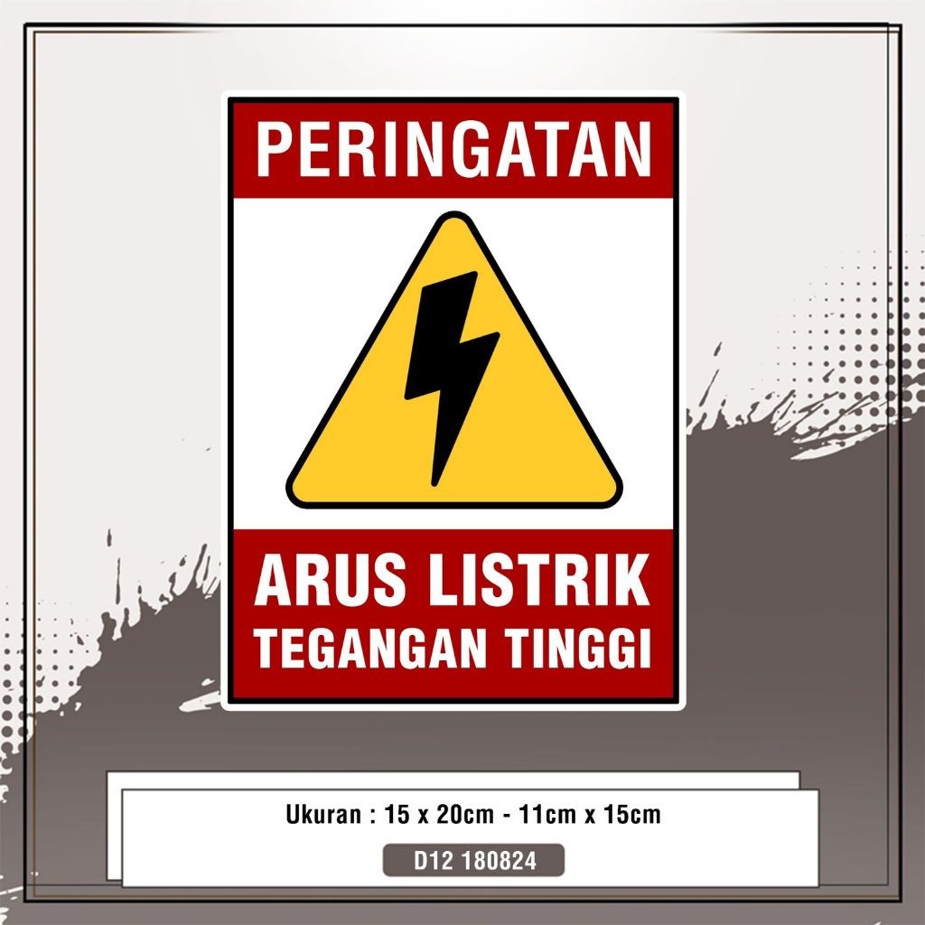 Jual STIKER TEGANGAN TINGGI | STIKER LISTIK | STIKER HATI HATI LISTRIK | STIKER LISTRIK TEGANGAN ...