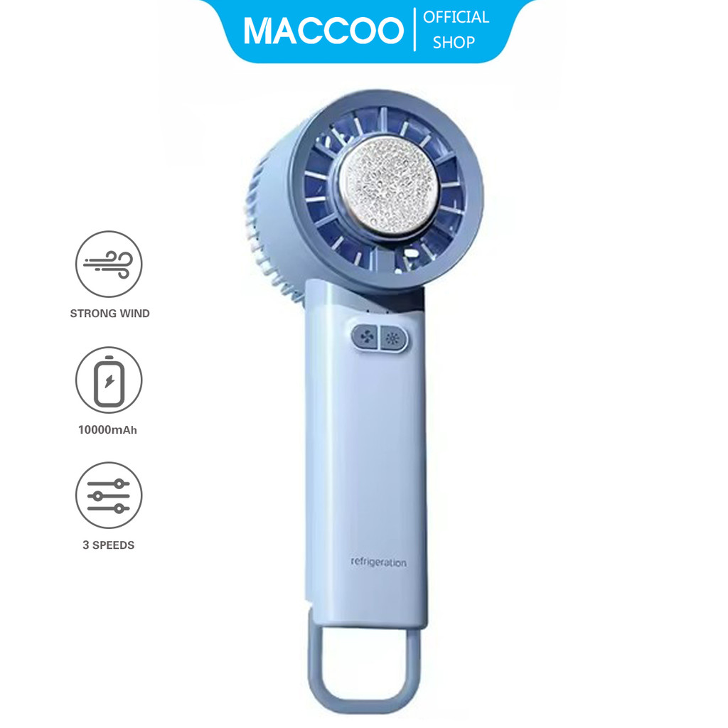 Jual MACCOO 10000mAh Mini Portable Cooling Fan Kipas Wajah Kompres ...