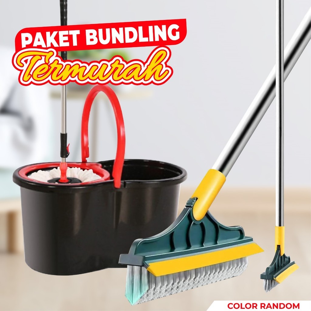 Jual 1 Set Paket Bundle Hemat Alat Pel Lantai Ultra Mop Aclima Spin Mop ...
