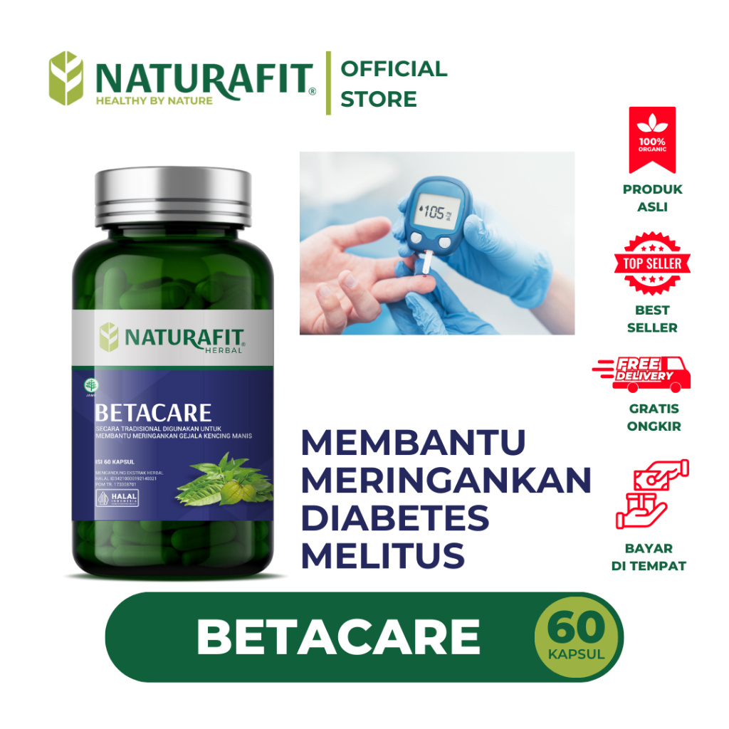Jual NATURAFIT Betacare - Obat Herbal Untuk Diabetes Melitus, Kencing ...