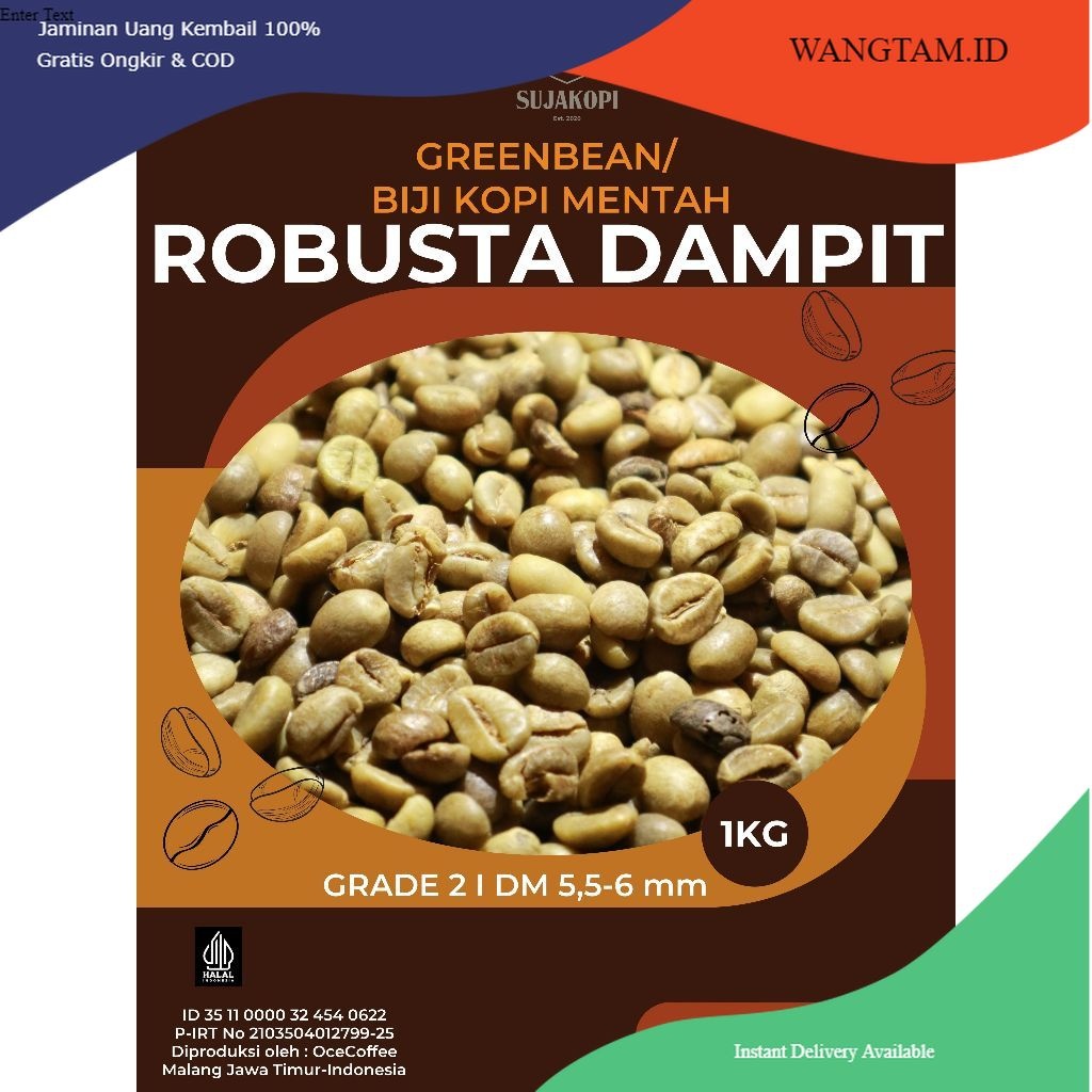 Jual Green Bean Robusta Dampit Greenbean biji kopi mentah G2 non sortir ...