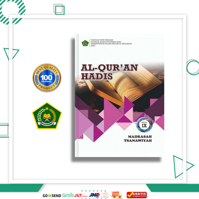 Jual Buku Siswa Al Quran Hadis Kelas 9 MTs KEMENAG | Shopee Indonesia