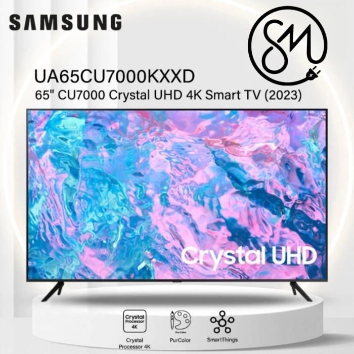 Jual LED TV Samsung UA65CU7000KXXD 65 inch Crystal UHD 4K 65CU7000 Smart | Shopee Indonesia